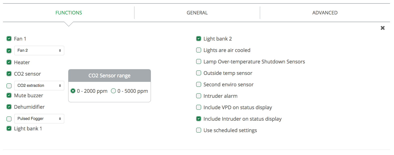 Configuring General and Function Settings Configuring General and Function Settings